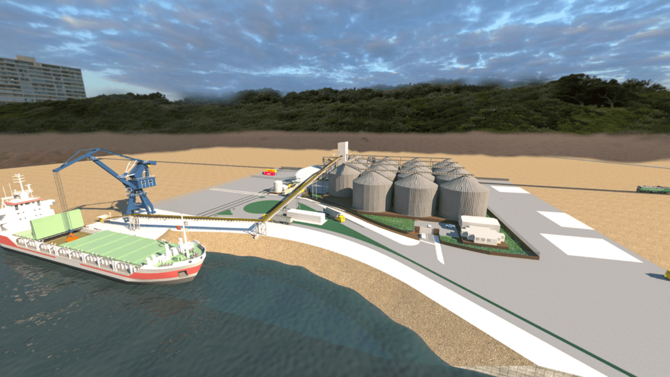 The new Bulk Grain Terminal at Nacala Port - Steinweg
